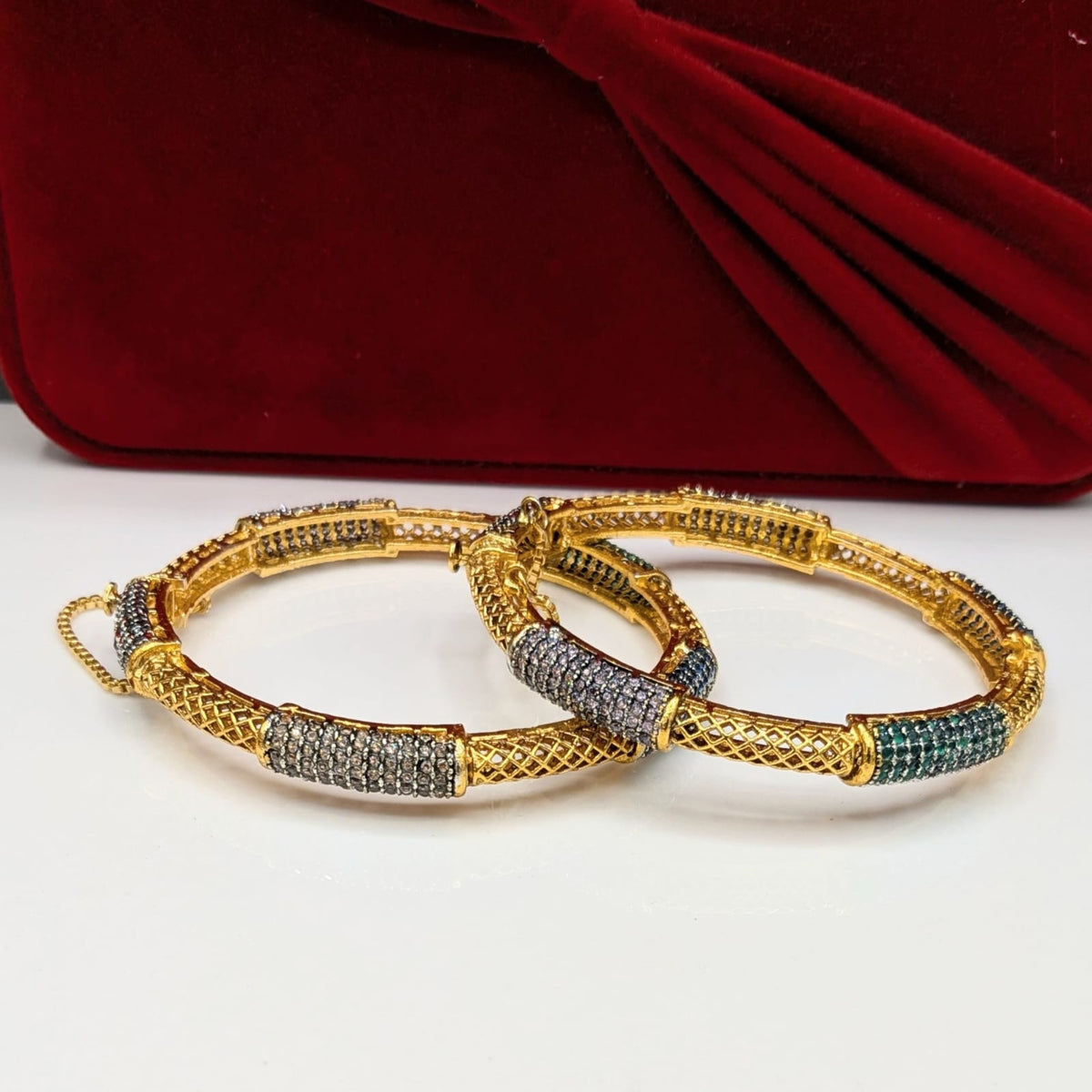 Ganga Jamni Openable Bangles – PJ FASHION